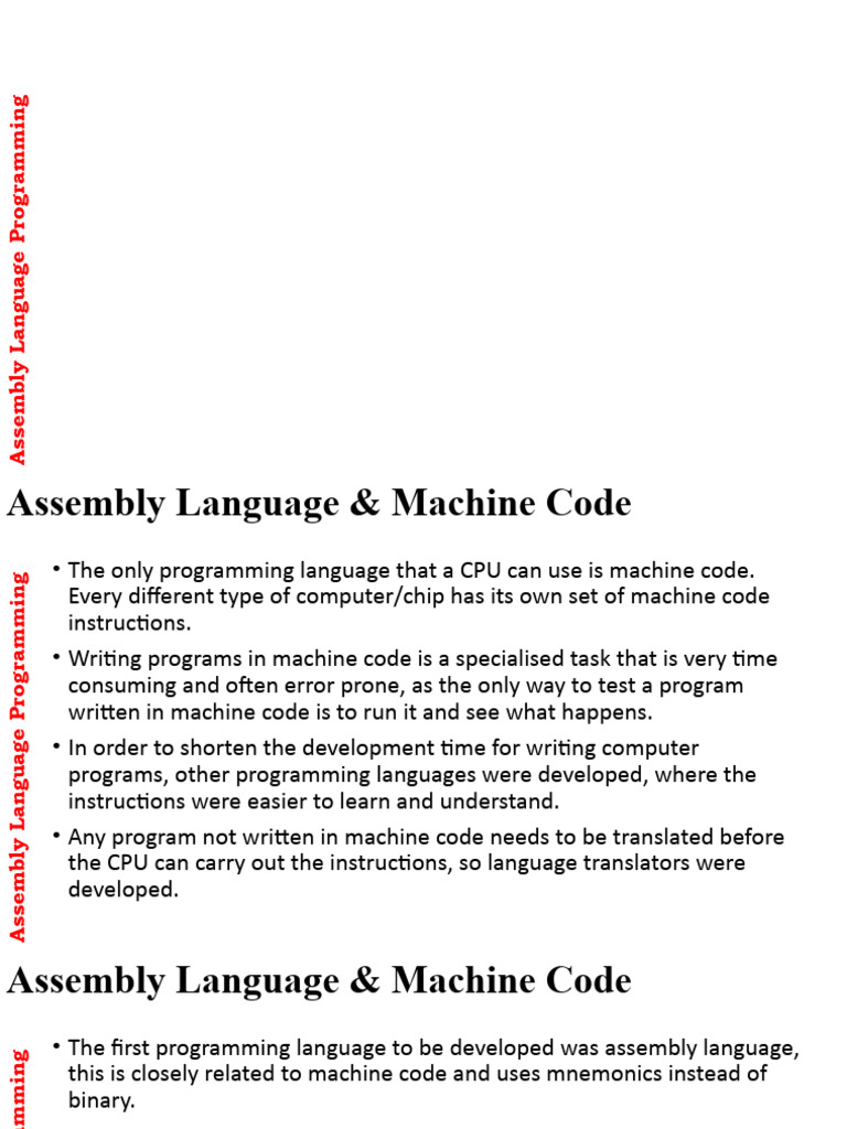 Assembly Language | PDF