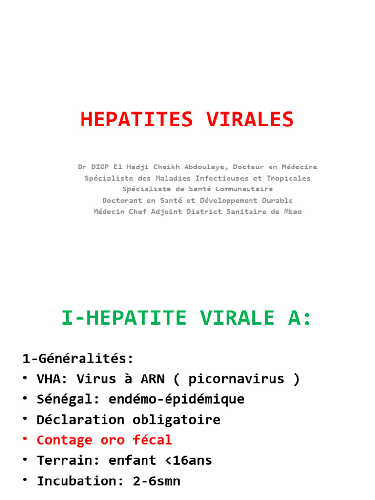 Hépatites virales et Hépazyme | PDF | Sciences de la santé | Hépatite