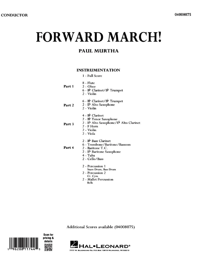 Forward March Gidoia | PDF | Saxophone | Clarinet