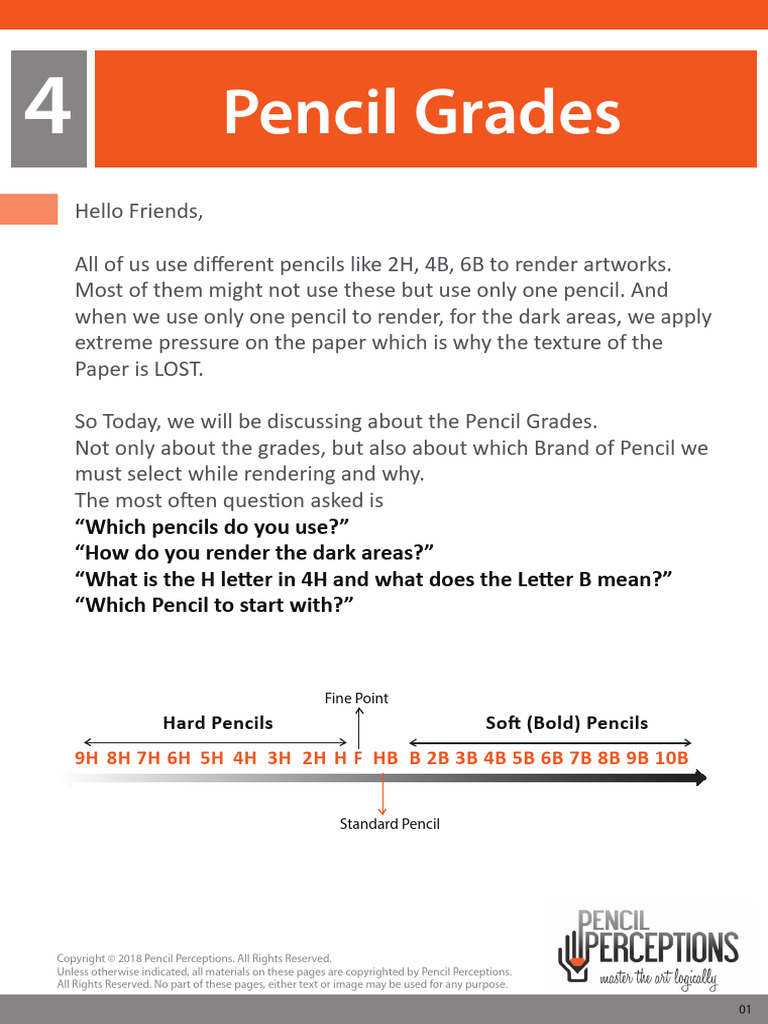 Pencil Grades | PDF | Pencil | Drawing