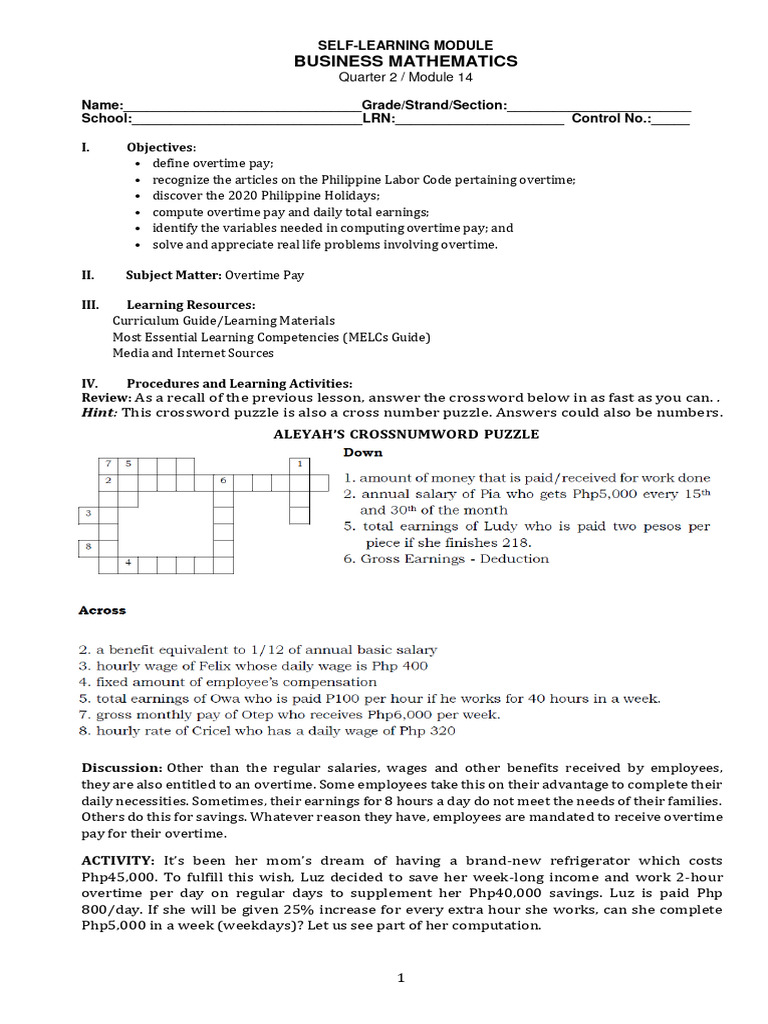 Overtime Pay Calculation Guide | PDF | Overtime | Working Time