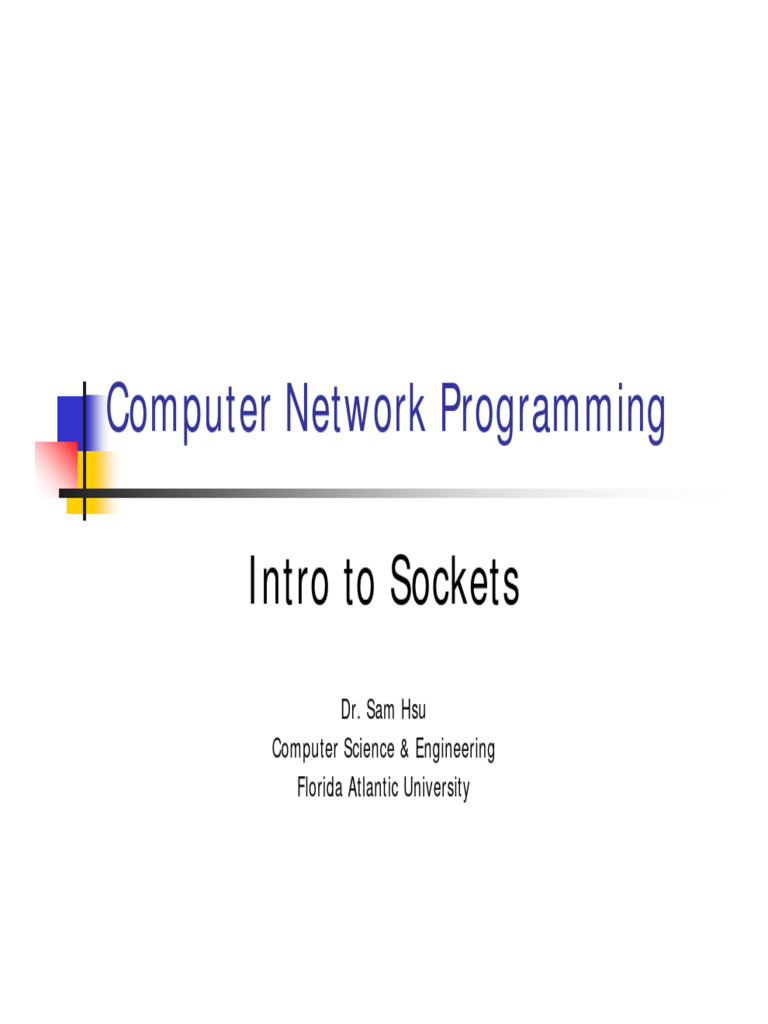Introduction to Socket Programming | PDF