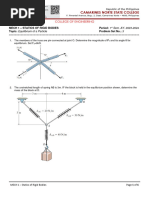 Engineering Statics Exercises | PDF | Force | Mechanics