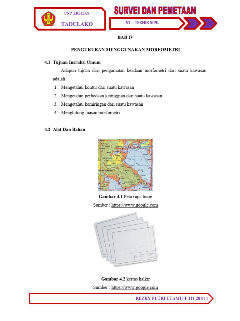 MORFOMETRI | PDF | Sains & Matematika
