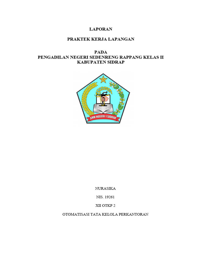 Format Laporan PKL 2023 - Upt SMKN 1 Sidrap | PDF