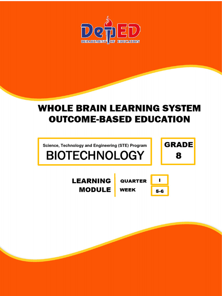 Biotechnology Module G8 Q1 Week 5 6 | PDF | Mitosis | Meiosis