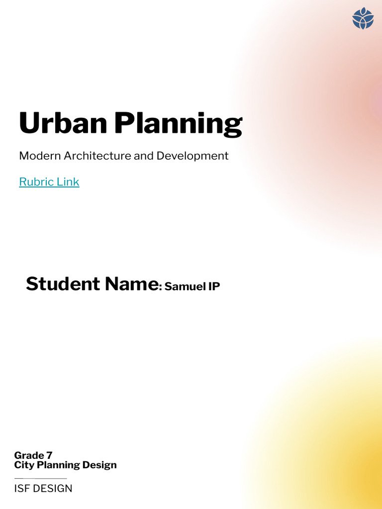 G7 Student Portfolio - Urban Planning | PDF | Innovation