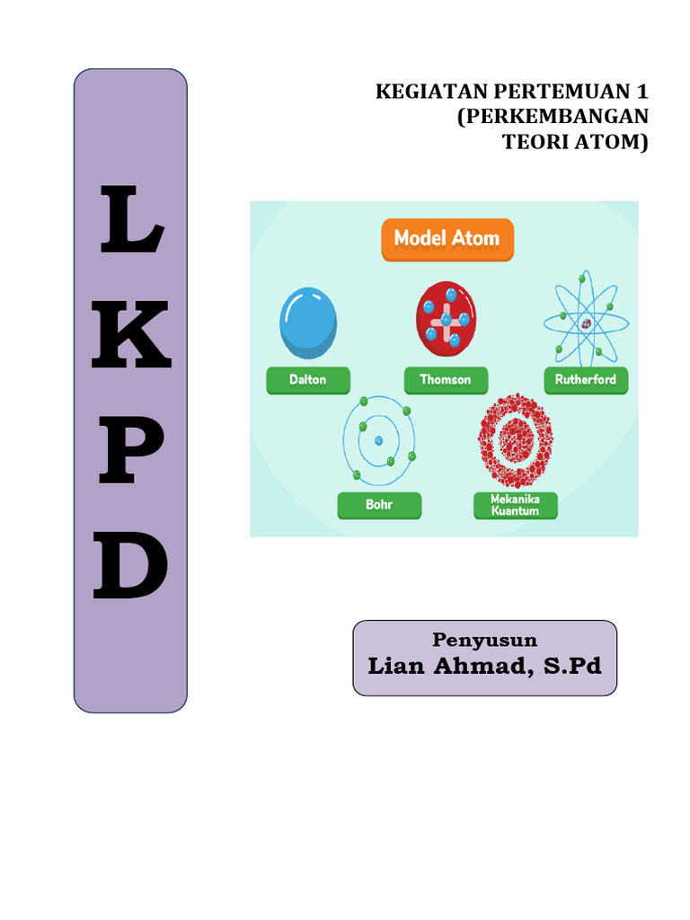LKPD Perkembangan Teori Atom | PDF | Metode & Bahan Ajar