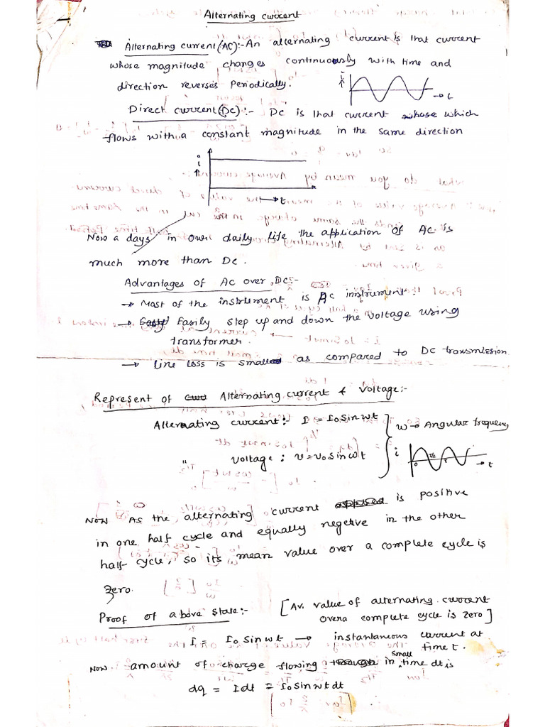 Alternating Current Pdf