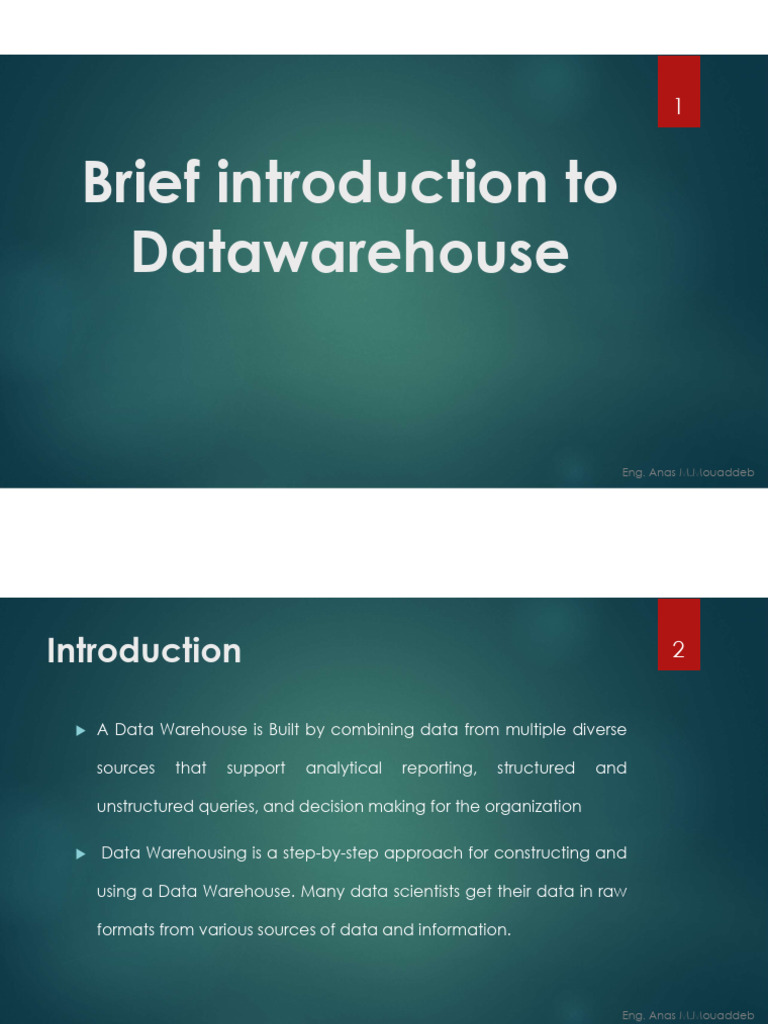 DWH Intro | PDF | Data Warehouse | Business Intelligence