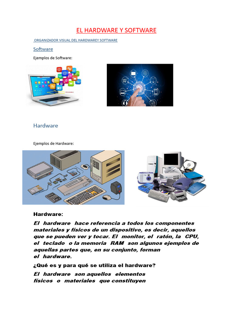 El Hardware y Software | PDF