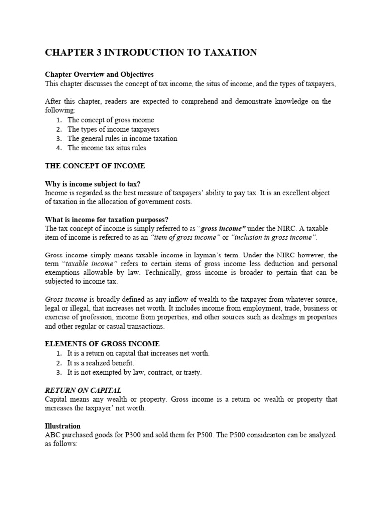 TAXATION | PDF | Taxes | Gross Income