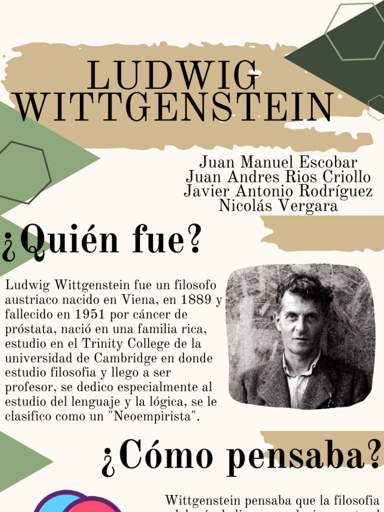 Ludwig Wittgenstein Pdf Ludwig Wittgenstein Proposición