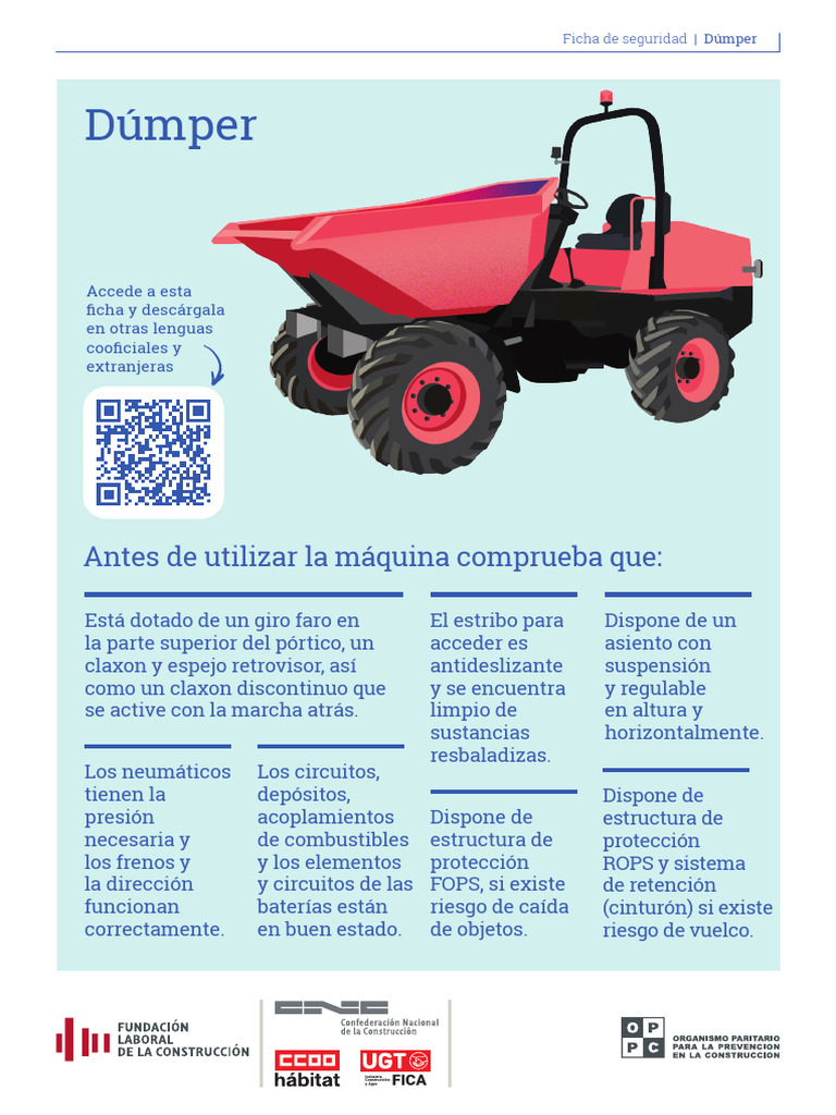 1537 Fichas de Seguridad Oppc Dumper | PDF | Vehículos | Bienes manufacturados