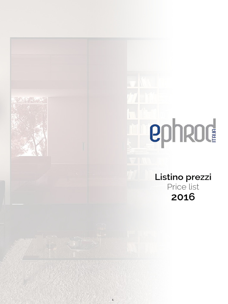 Listino Tecnico 2016 EPHROD Italia | PDF