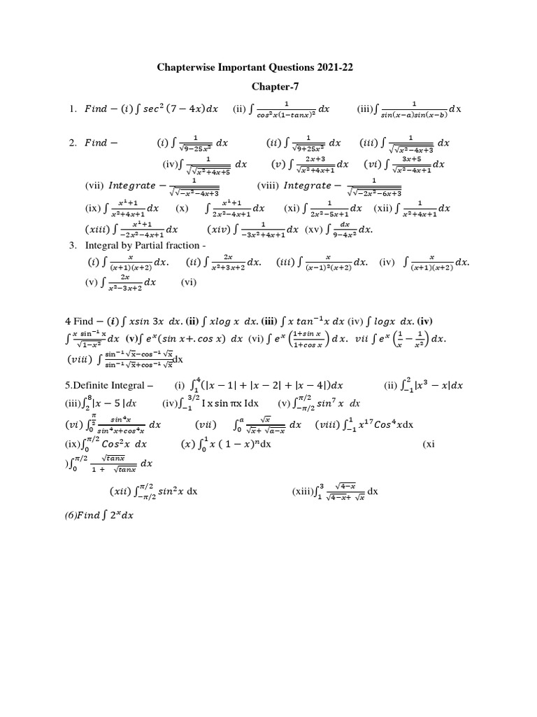 Chapterwise Important Questions 2022 | PDF | Euclidean Vector | Line (Geometry)