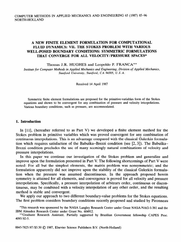 Hughes 1987 | PDF | Finite Element Method | Viscosity