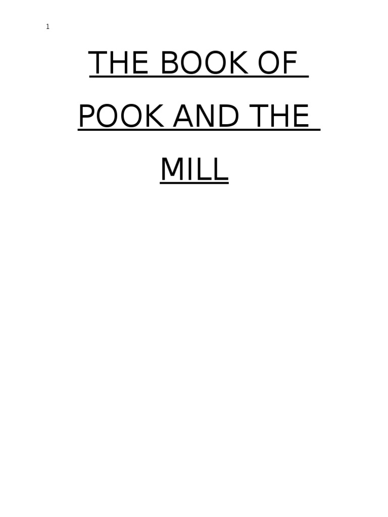 The Book of Pook and The Mill | PDF | Pessimism | Epictetus