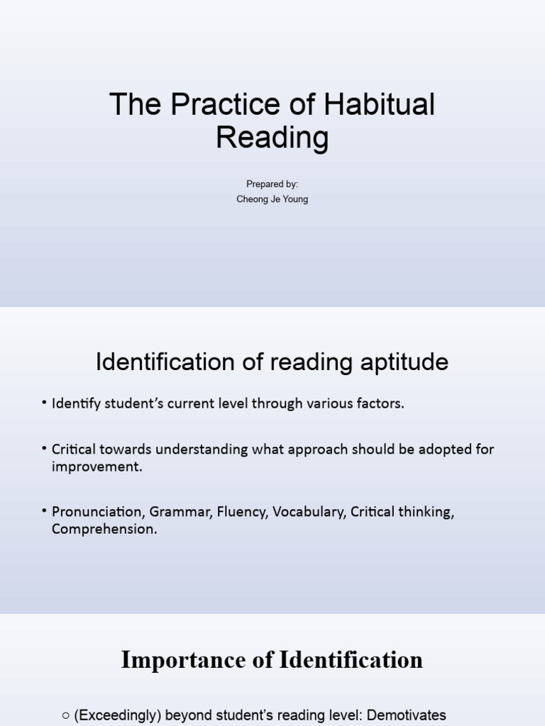 Optimizing Student Reading Habits | PDF | Reading Comprehension ...