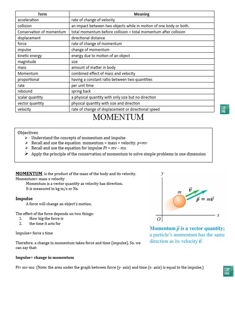 Momentum Notes | PDF | Momentum | Collision Momentum Notes | PDF | Momentum | Collision
