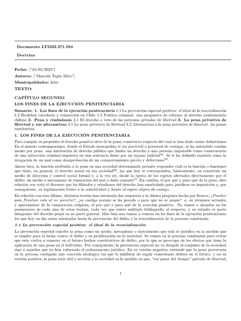 Capitulo 2 Manual Penitenciario Tapia Silva | PDF