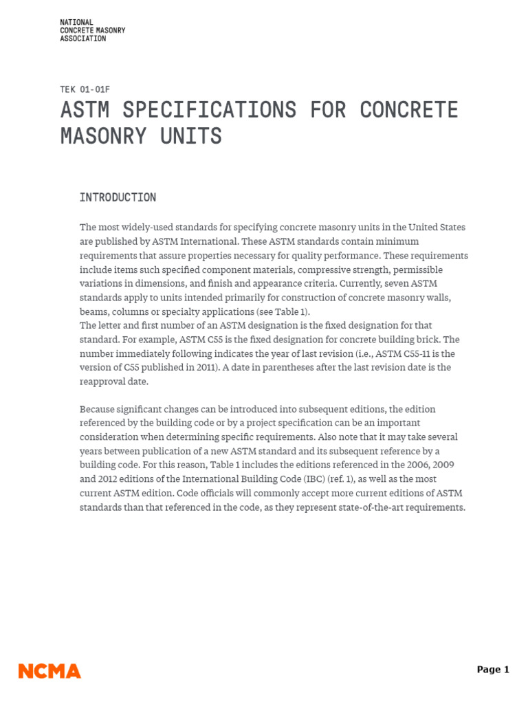 Tek 01-01F | PDF | Brick | Concrete