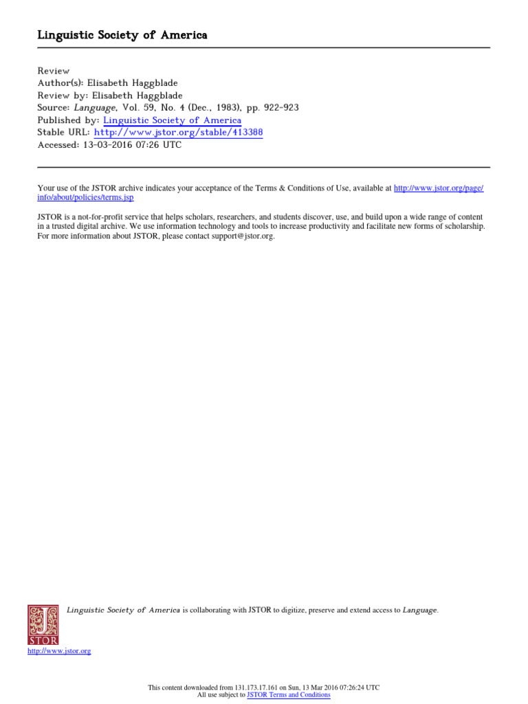 Linguistic Society of America | PDF | Lexicography | Linguistics