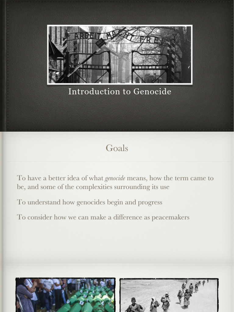 Intro To Genocide Slides | PDF
