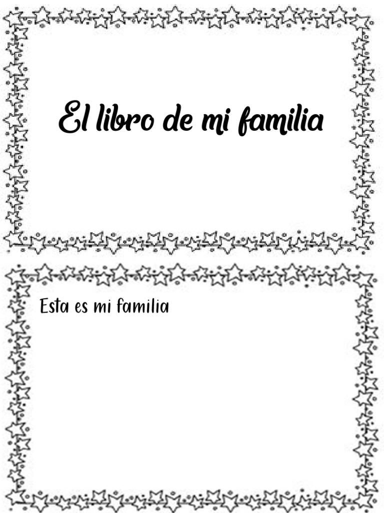 Libro de mi familia para imprimir | PDF | Crecimiento personal y ...