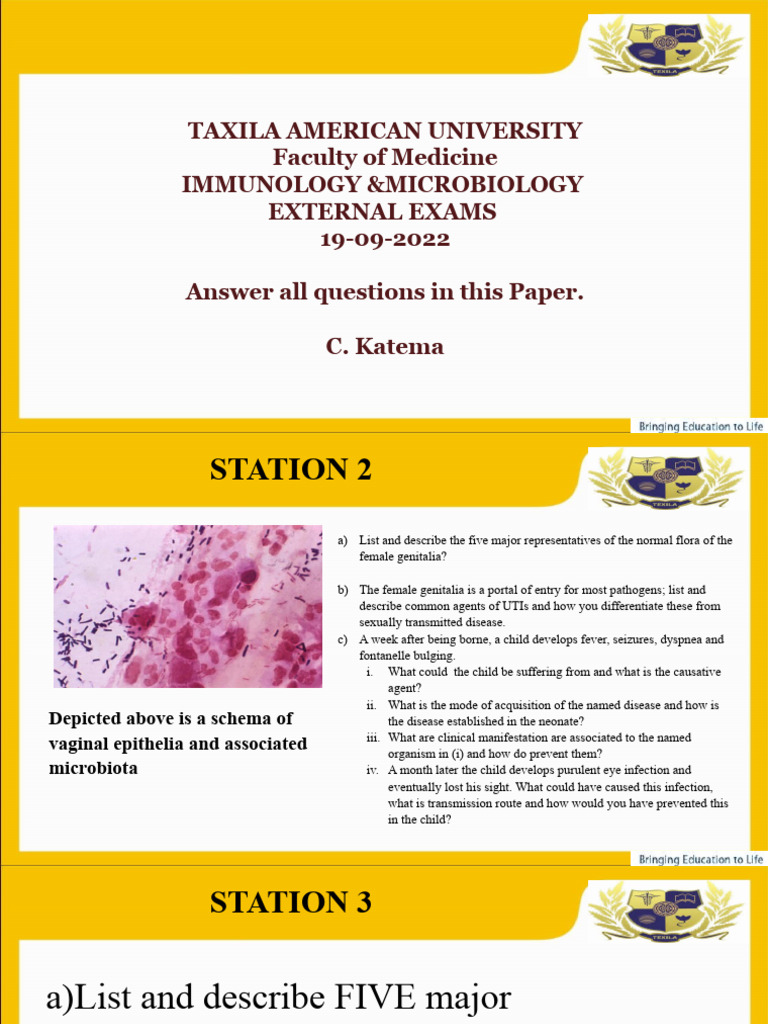External Exams Immunology & Microbiology | PDF | Pneumonia | Infection