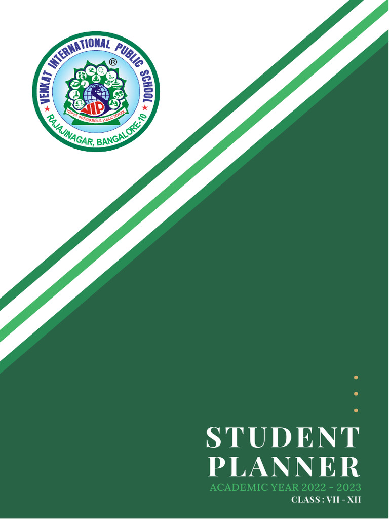 VIPS - High School 2022-23 Student Planner | PDF | Religious Holidays ...