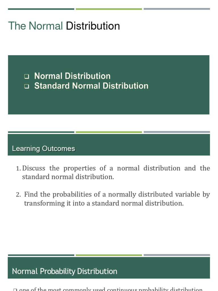 Normal Distribution | PDF | Normal Distribution | Probability Distribution