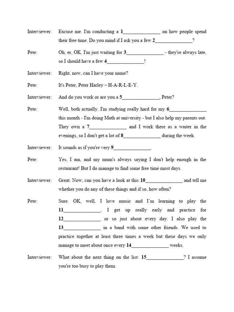 Recording 1A Listening Practice | PDF