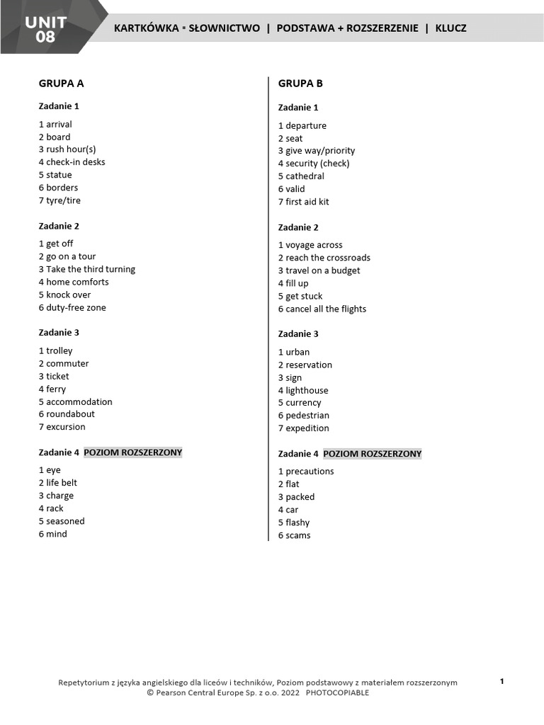 RepetMat U08 Kartk Slow Podst Rozsz KLUCZ | PDF