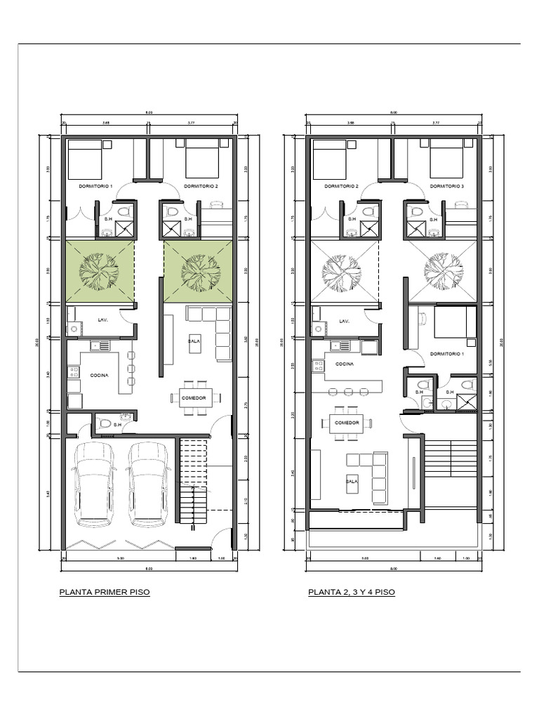 Vivienda Multifamiliar 8X20 | PDF