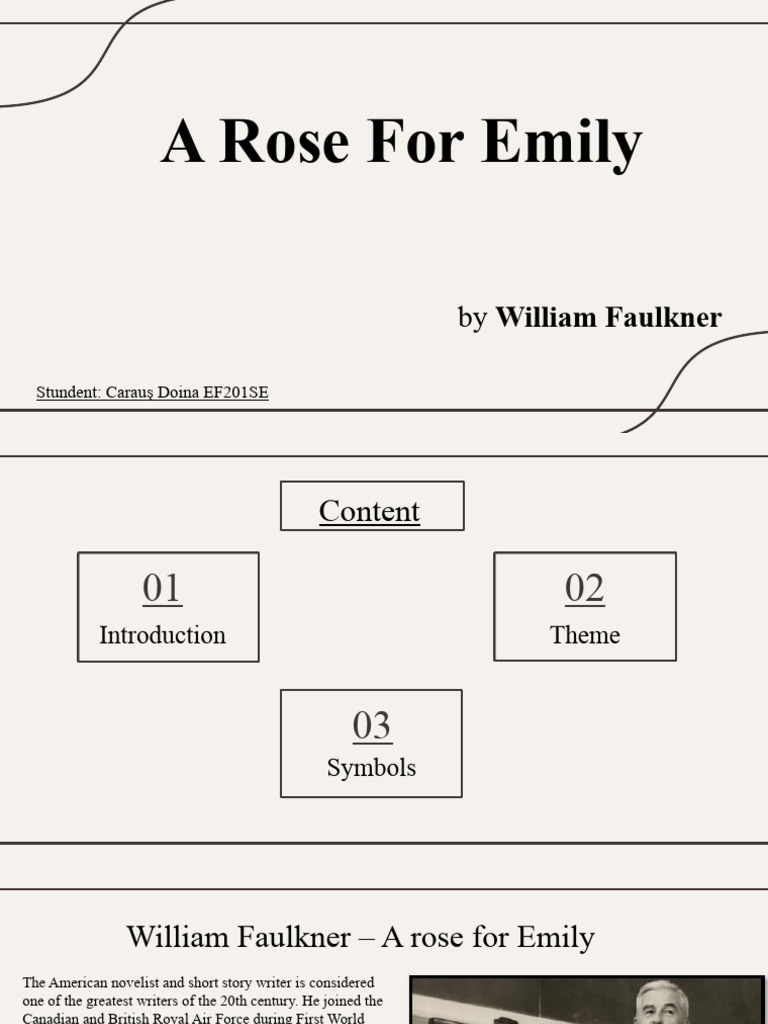 A Rose For Emily Theme and Symbols | PDF