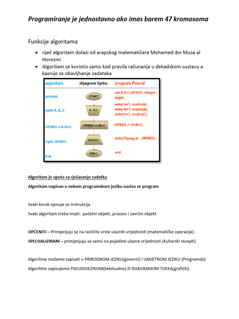 Ponavljanje Prog | PDF