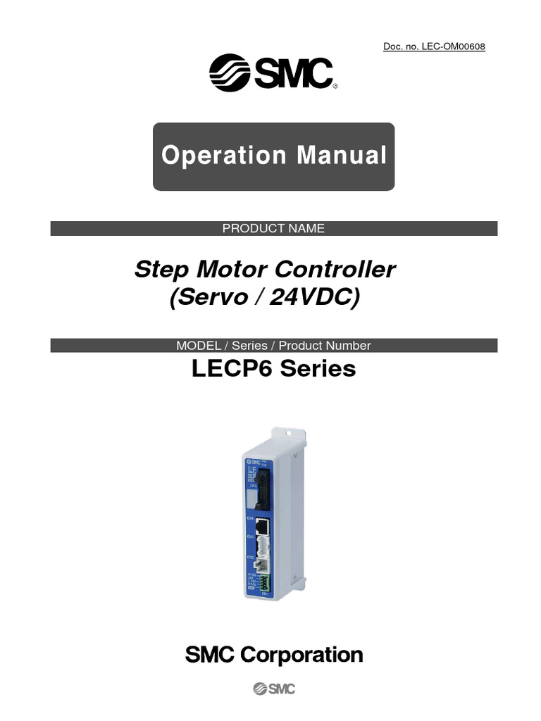 Lecp6 - e - Manual Driver SMC | PDF