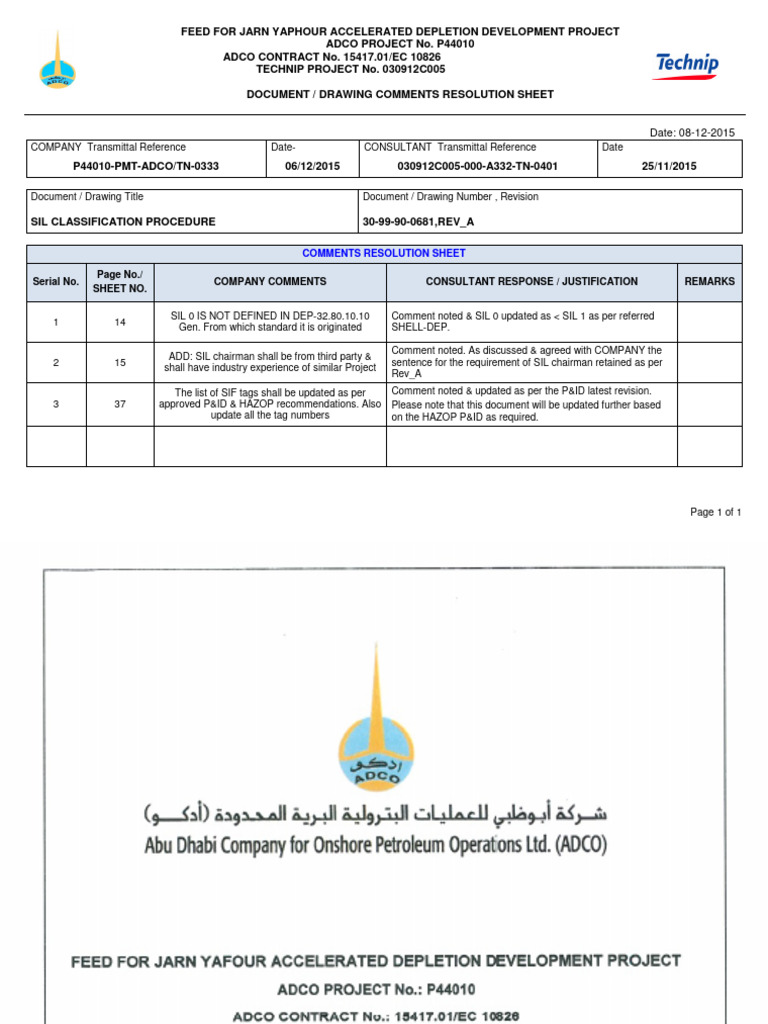 ADCO SIL Procedure | PDF | Business | Computers