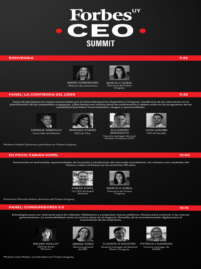 Programa Forbes CEO Summit 2023 | PDF