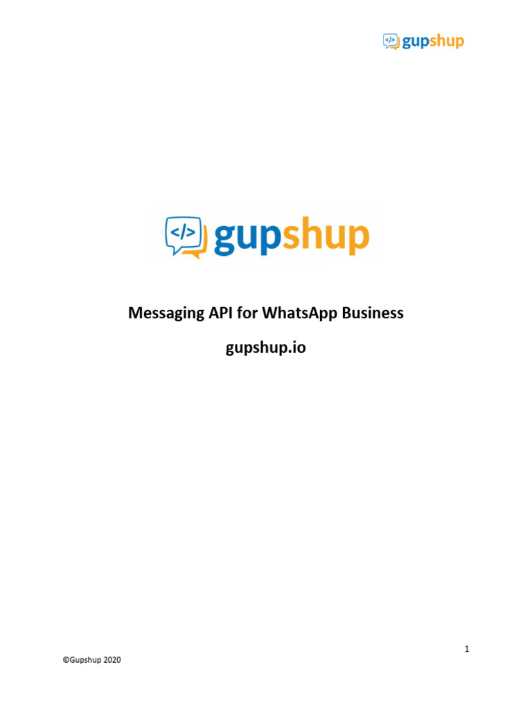 Gupshup WhatsApp API Document | PDF | Transport Layer Security | Encryption