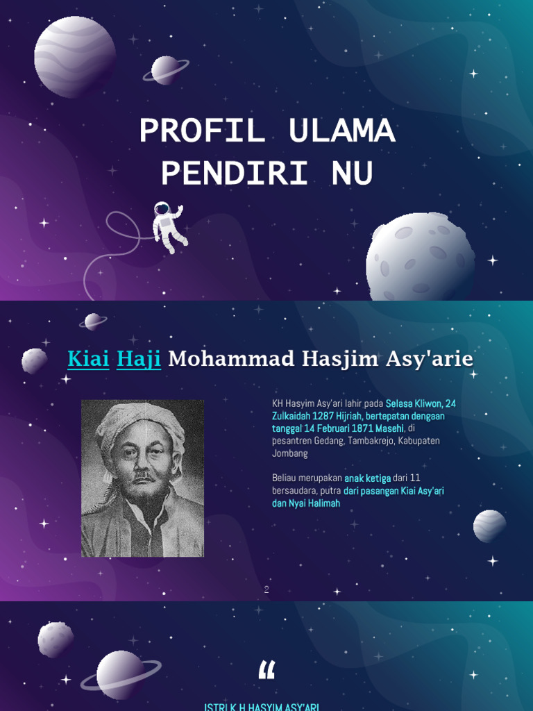 Profil KH Hasyim Asy'ari: Pendiri NU | PDF | Agama & Spiritualitas