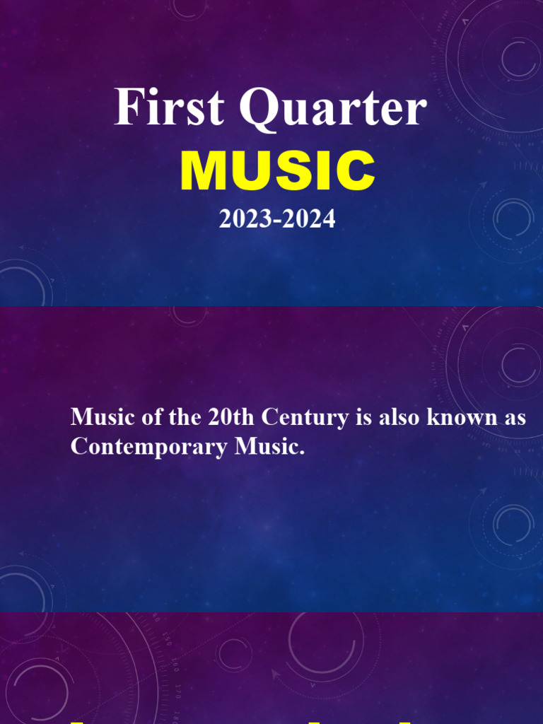 Grade 10 Music First Quarter PPT1 SC 2023 | PDF | Electronic Music ...