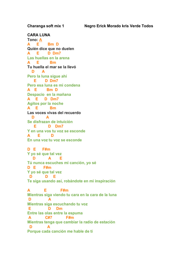 Charanga Soft Mix 1 | PDF