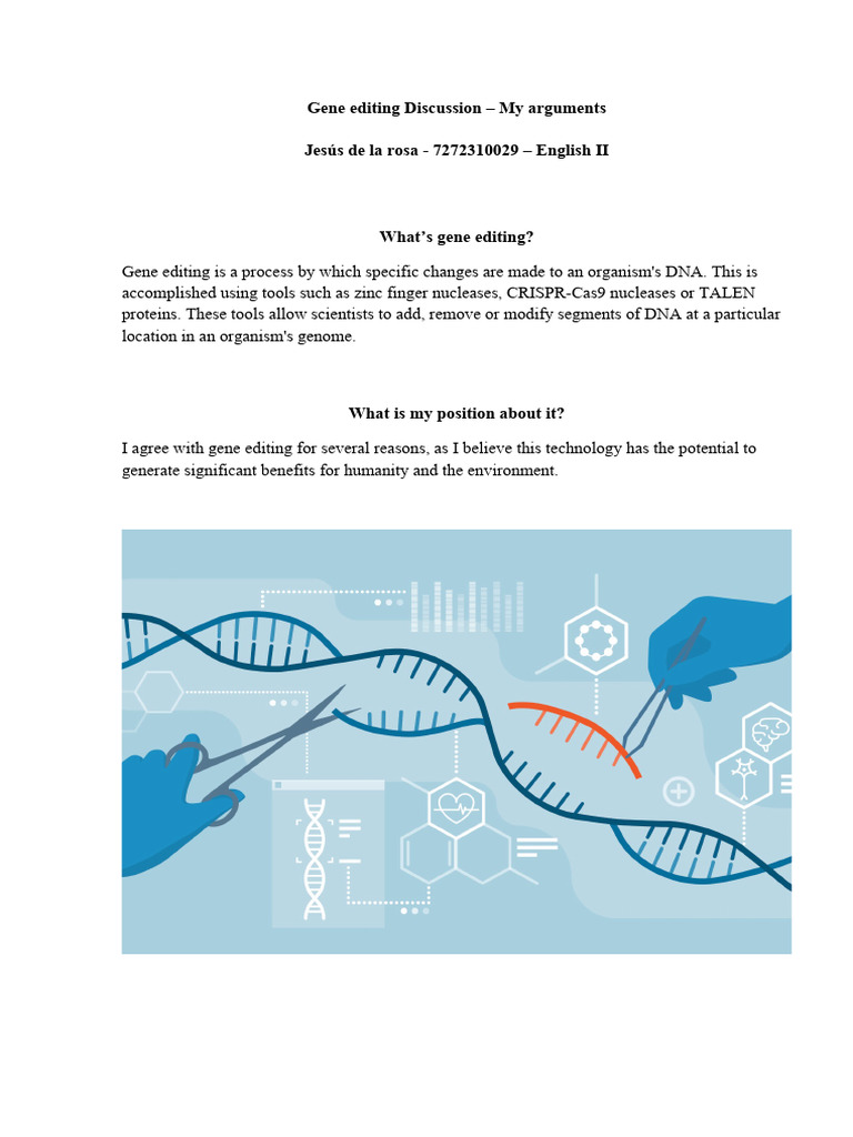 Gene Editing Discussion Paper | PDF | Genetic Engineering | Genetically ...