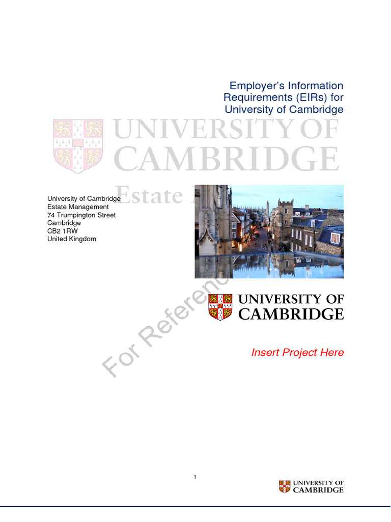 EIR University of Cambridge | PDF | Building Information Modeling | Computing