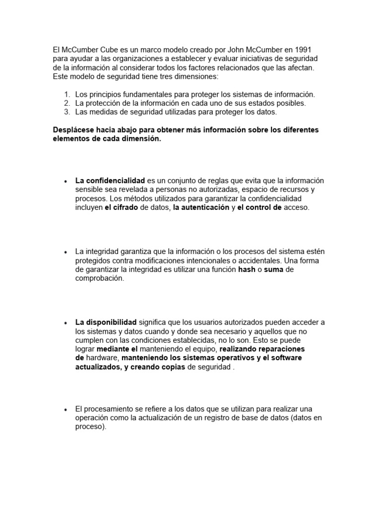 El Mccumber Cube Descargar Gratis Pdf Hardware De La Computadora