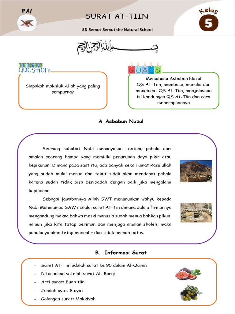 Surat At-Tiin | PDF