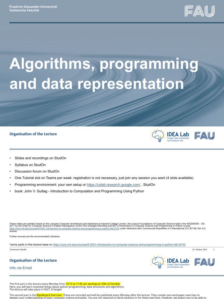 01 Motivation and Logistics | Download Free PDF | Computer Programming | Information Technology