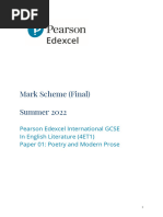 AQA Unseen Poetry Mark Scheme | PDF | Cognition